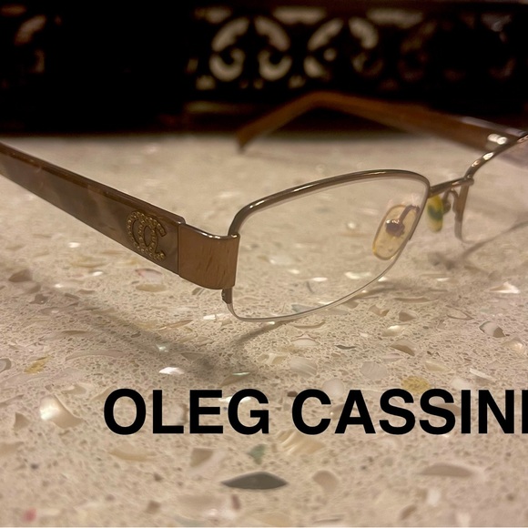 Oleg Cassini | Accessories | Oleg Cassini Rose Gold Glasses Oco326 ...